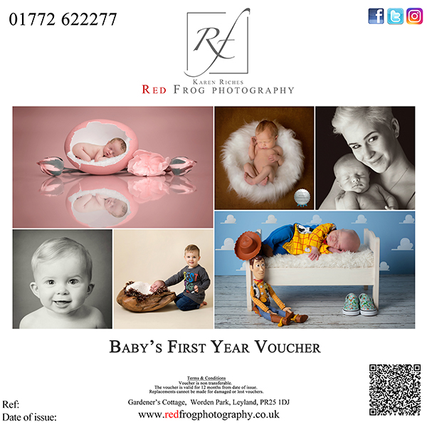 New Logo Baby Voucher Image - Red Frog Studio Photography